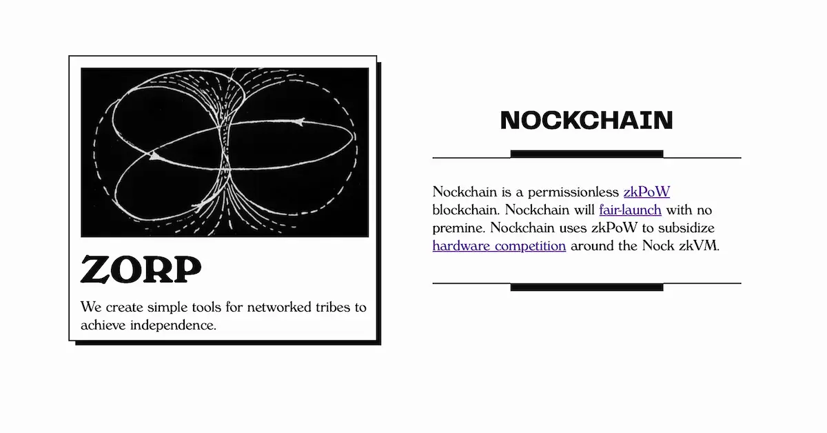 Zorp - a Nockchain company